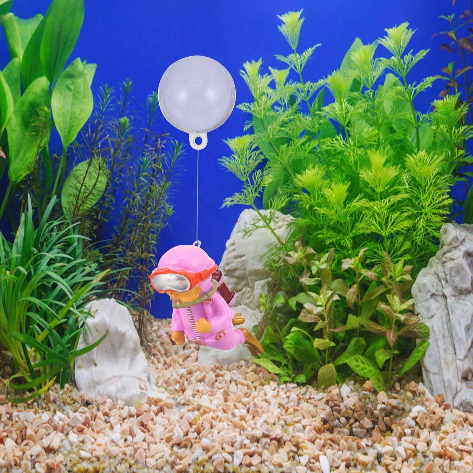 BESTYASH 4Pcs Floating Diver Ornament Resin Aquarium Decorations for ...
