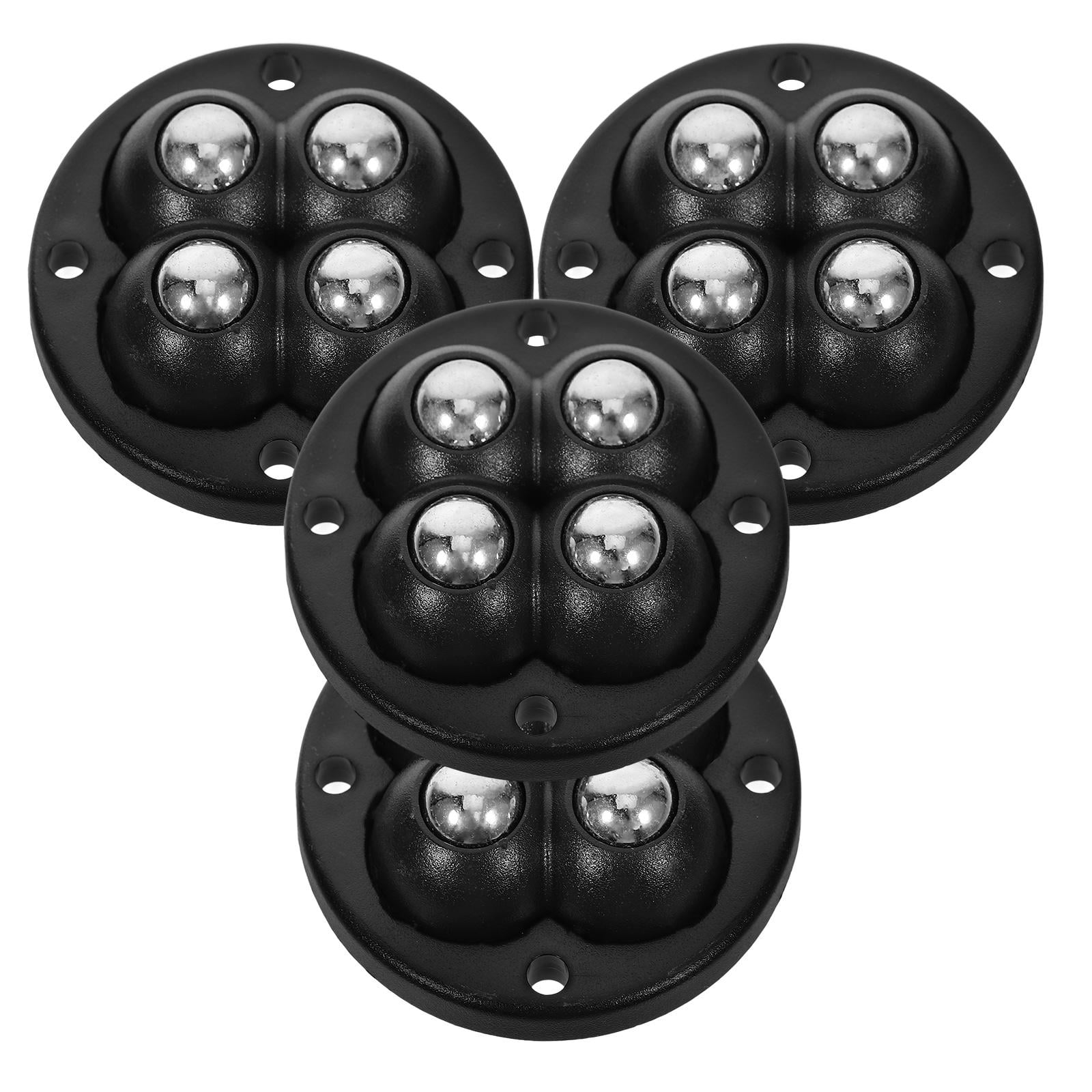 BESTYASH 4Pcs Furniture Casters Black Adhesive Swivel Wheels for Easy ...