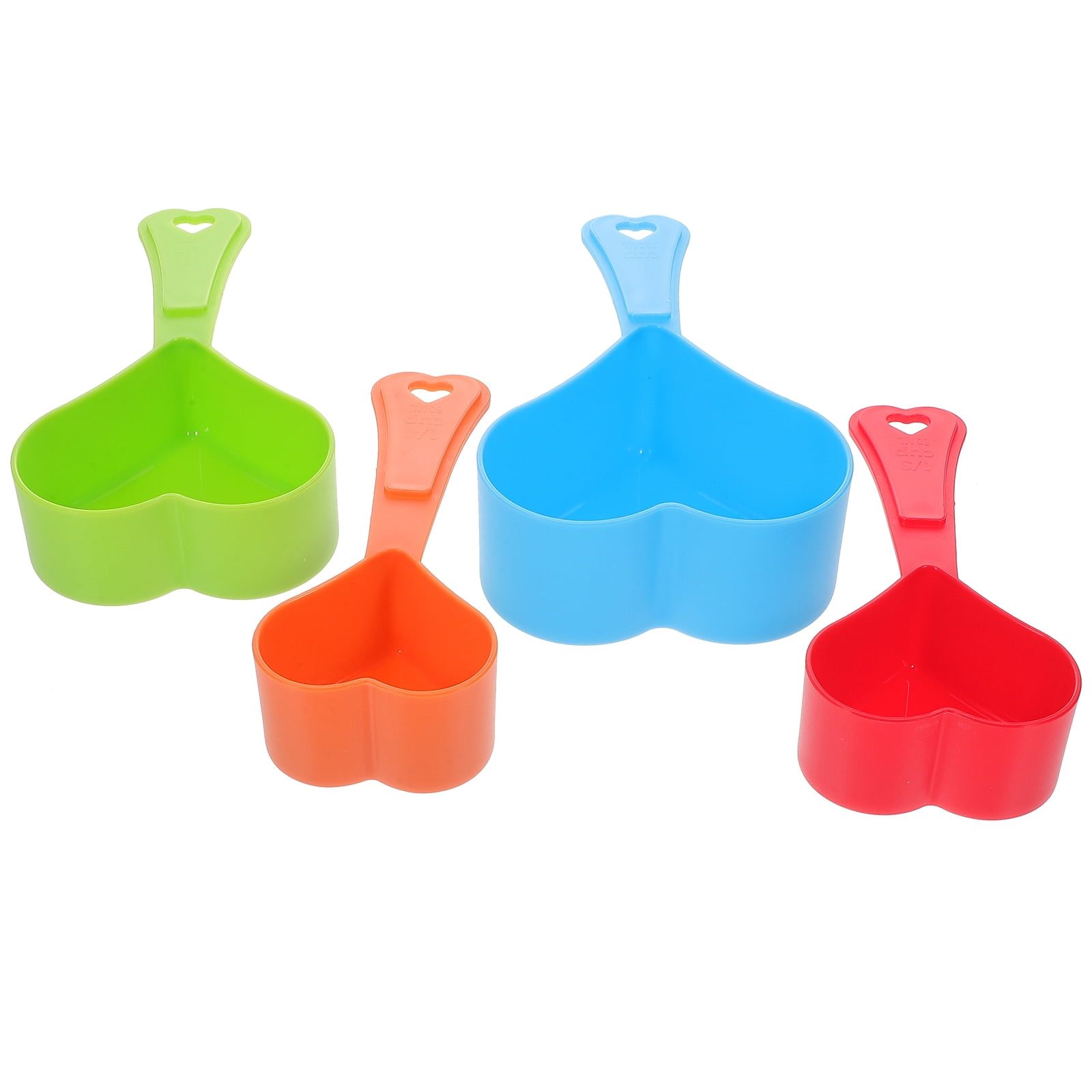 BESTYASH 4Pcs Heart Measuring Spoons Plastic Set for Baking Coffee ...