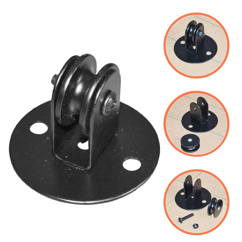 BESTYASH 4Pcs Heavy Duty Black Ceiling Pulley System for Pendant Light ...