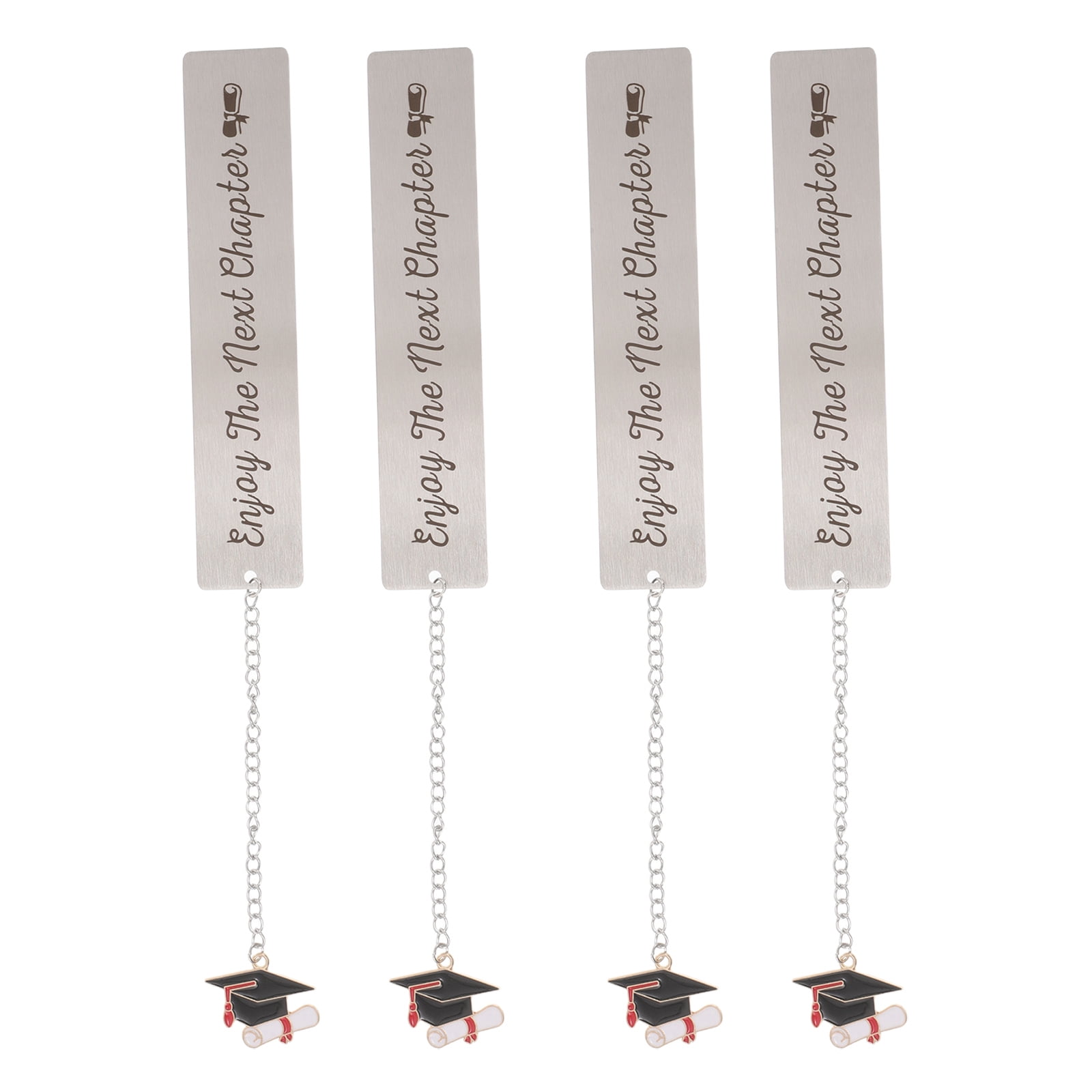 BESTYASH 4Pcs Metal Graduation Bookmark with Tassel for Books Engraved ...