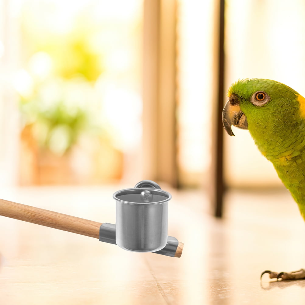 BESTYASH 4Pcs Multifunctional Parrot Feeding Bowls Stainless Steel Clip ...