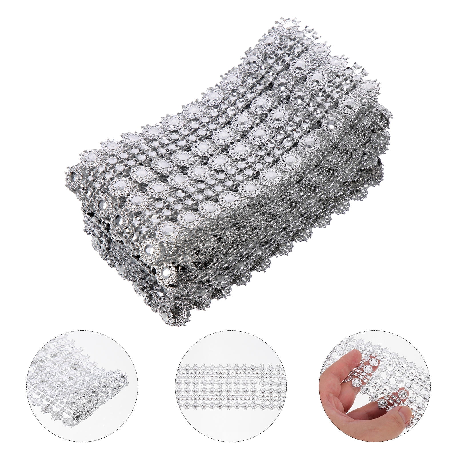 BESTYASH 4Pcs Plated Silver Cuttable Costume Trim Multi-Function ...