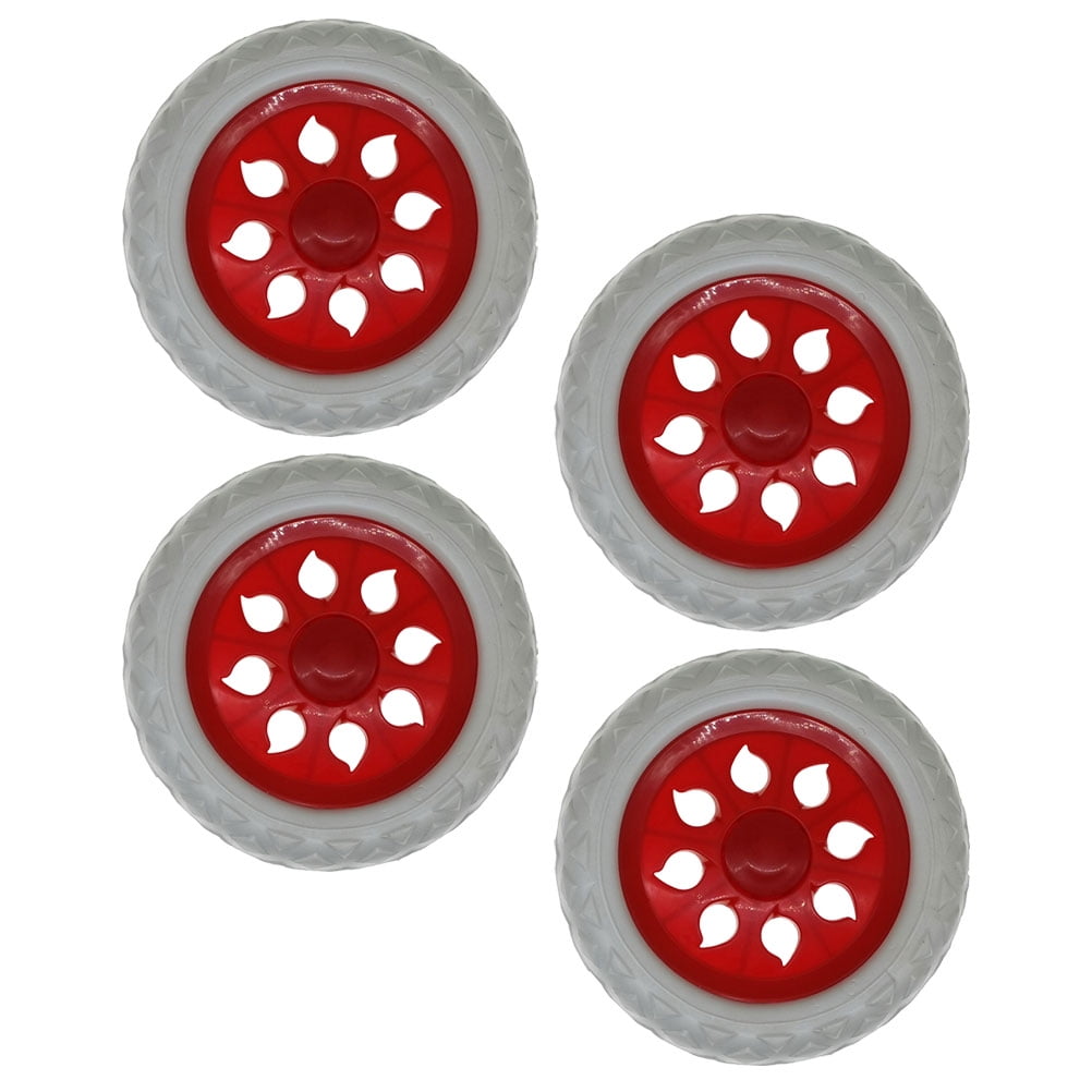 BESTYASH Set of 4 Transparent Plastic Replacement Wheels for Heavy Duty ...