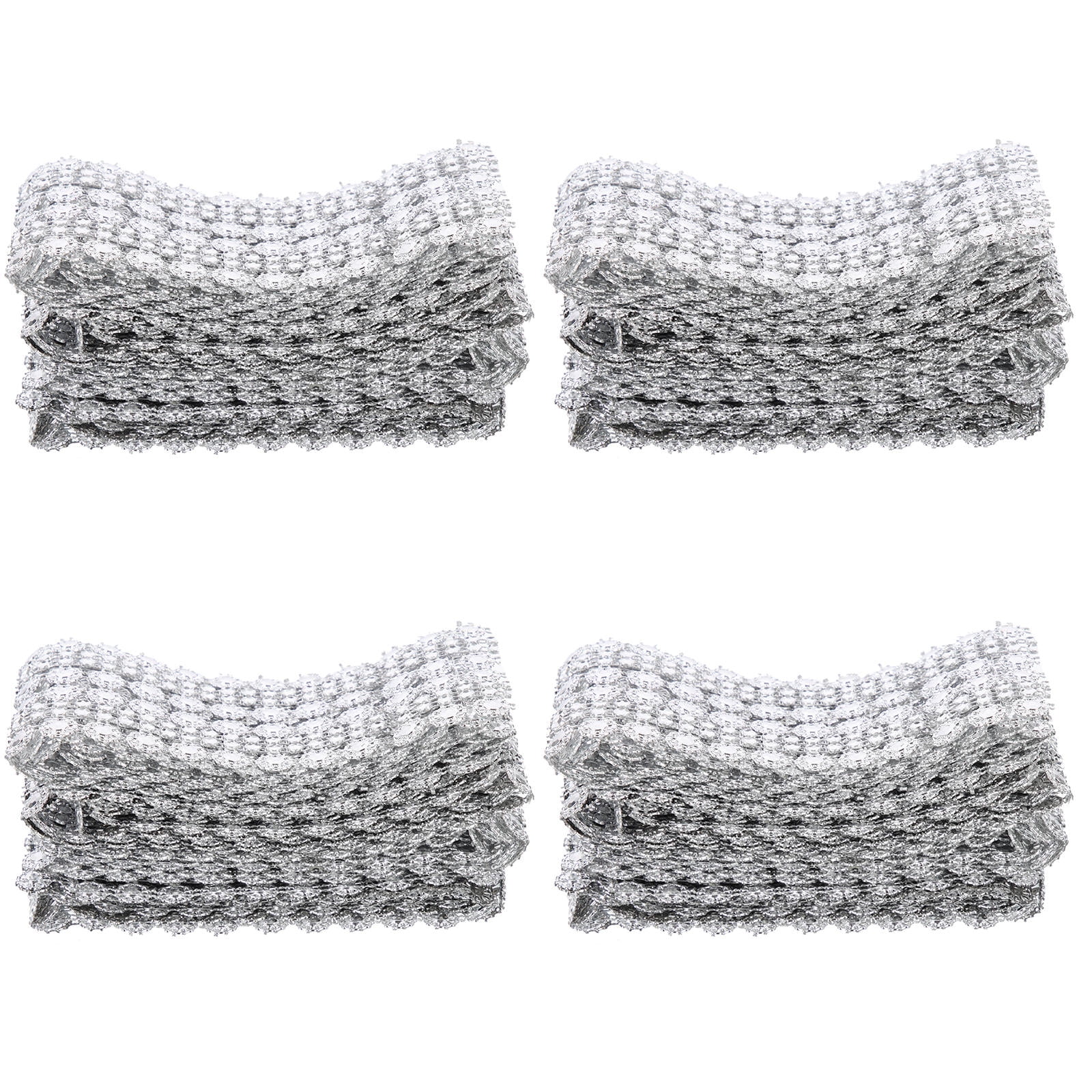 BESTYASH 4Pcs Silver DIY Cuttable Clothes Trim Multi Function ...