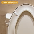BESTYASH 4Pcs Toilet Seat Bumper Pads White Self Adhesive Quiet Close ...
