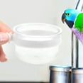 BESTYASH 4Pcs Transparent Bird Water Holder for Cage Easy to Fix and ...