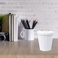 BESTYASH 4Pcs White Multi Purpose Garbage Containers with Stylish ...