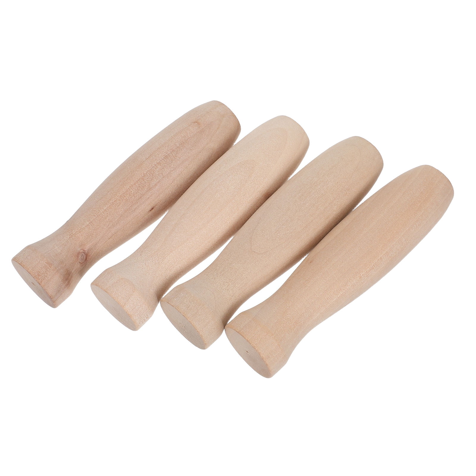 BESTYASH 4Pcs Wooden Handle for Bbq Utensils Heat Resistant with ...