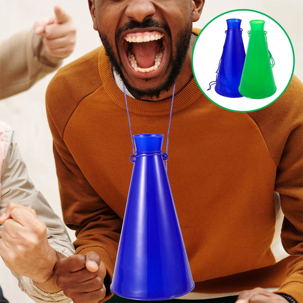 BESTYASH 4pcs Cheer Megaphone Prop Cheer Megaphone Plastic Green Party ...