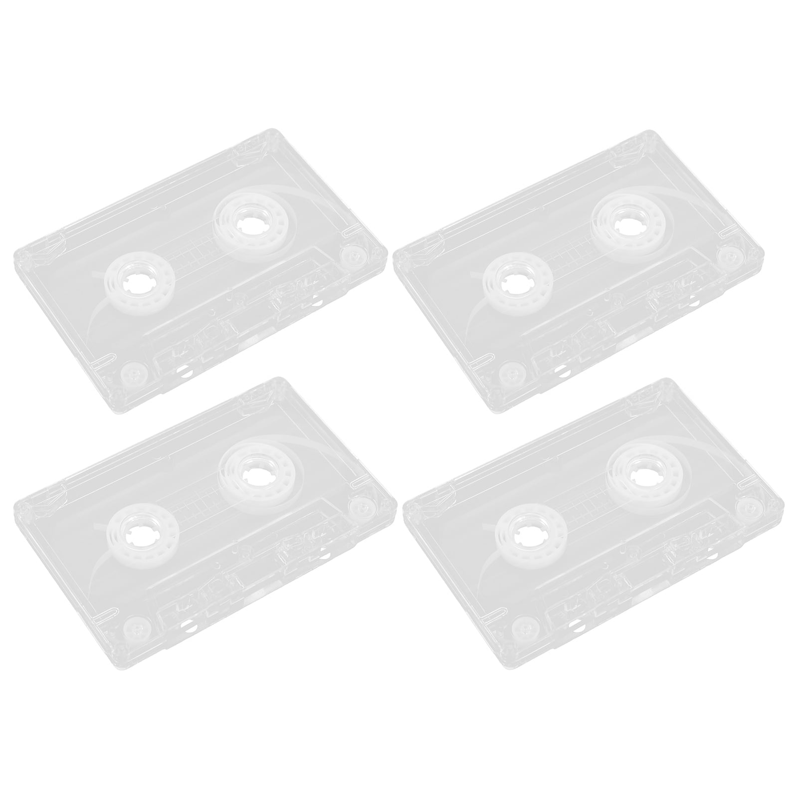 BESTYASH 4pcs Cassette Box for Recording Tapes Transparent Plastic ...