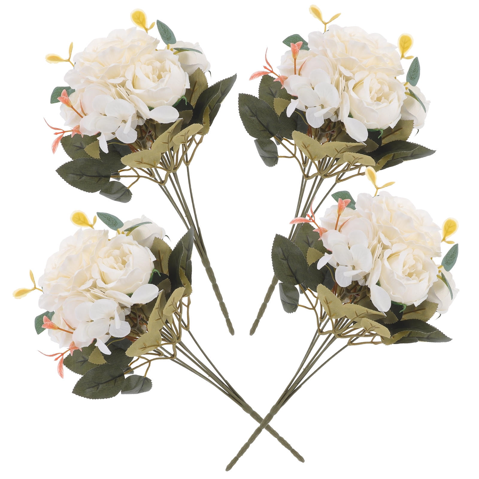 BESTYASH Table Flowers Decoration Fake Rose Faux Flower Cloth ...