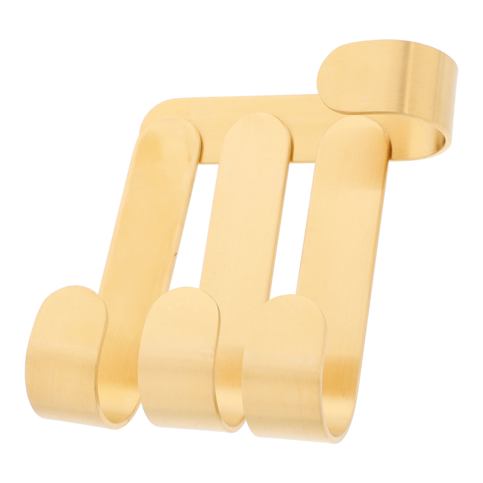 BESTYASH Set of 4 Brass Hanging Robe Hooks in Finish with Minimalist ...