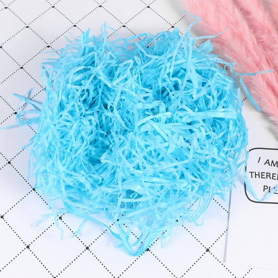 BESTYASH 5 Packs Box Filling Paper Strips for Holiday Box Light Blue ...