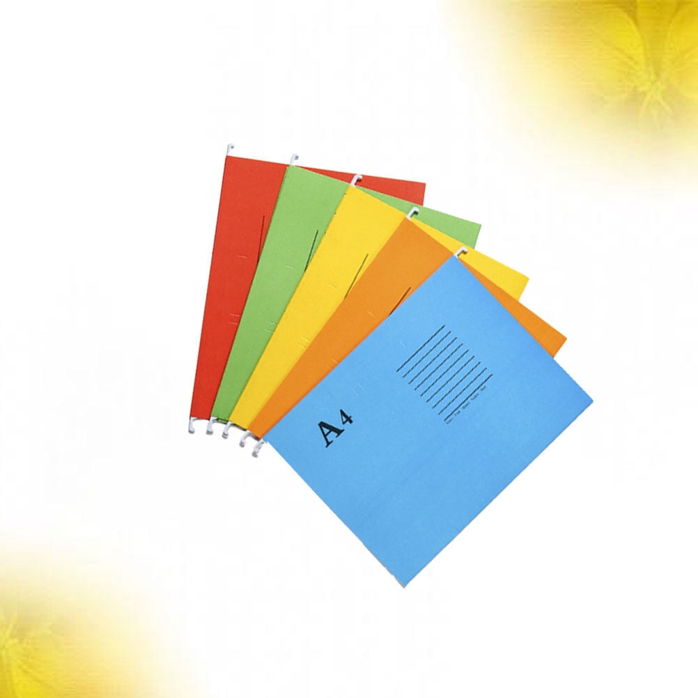 BESTYASH 5 Pcs Hanging File Folders Organizer Paper Assorted Color ...