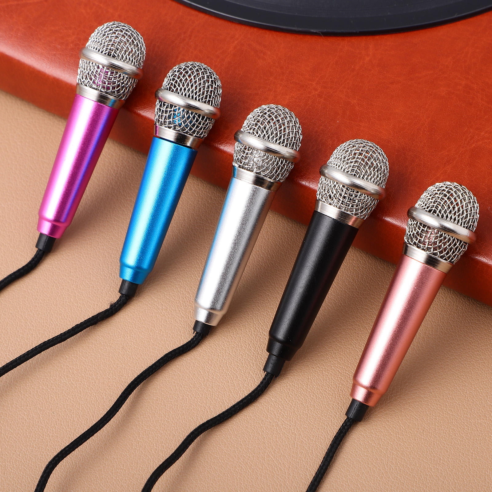 BESTYASH 5 Pcs Mini Microphones Metal For Singing At Home Back to ...