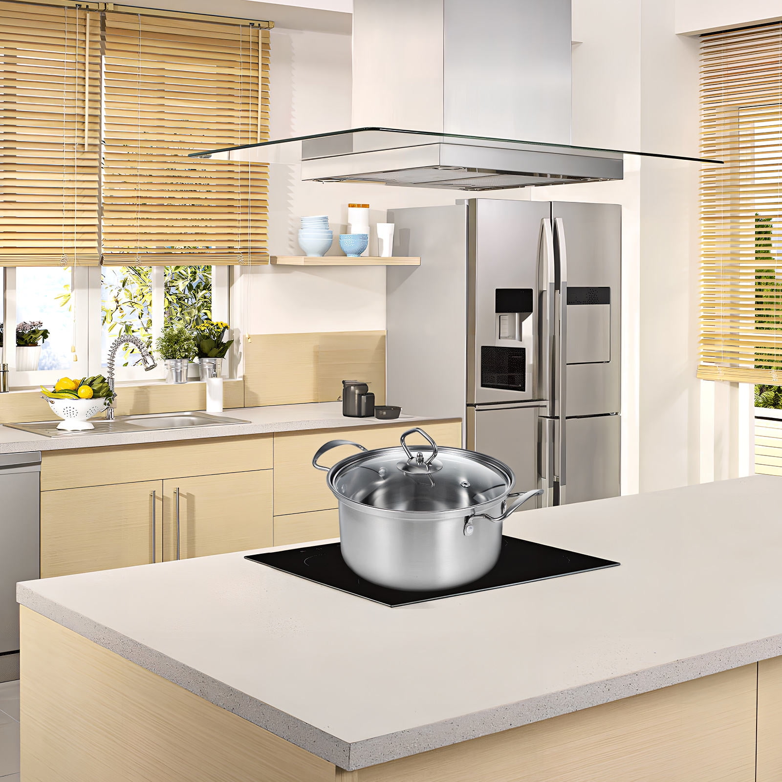 BESTYASH 5 Sets Round Induction Saucepan for Cooking and Kitchen ...