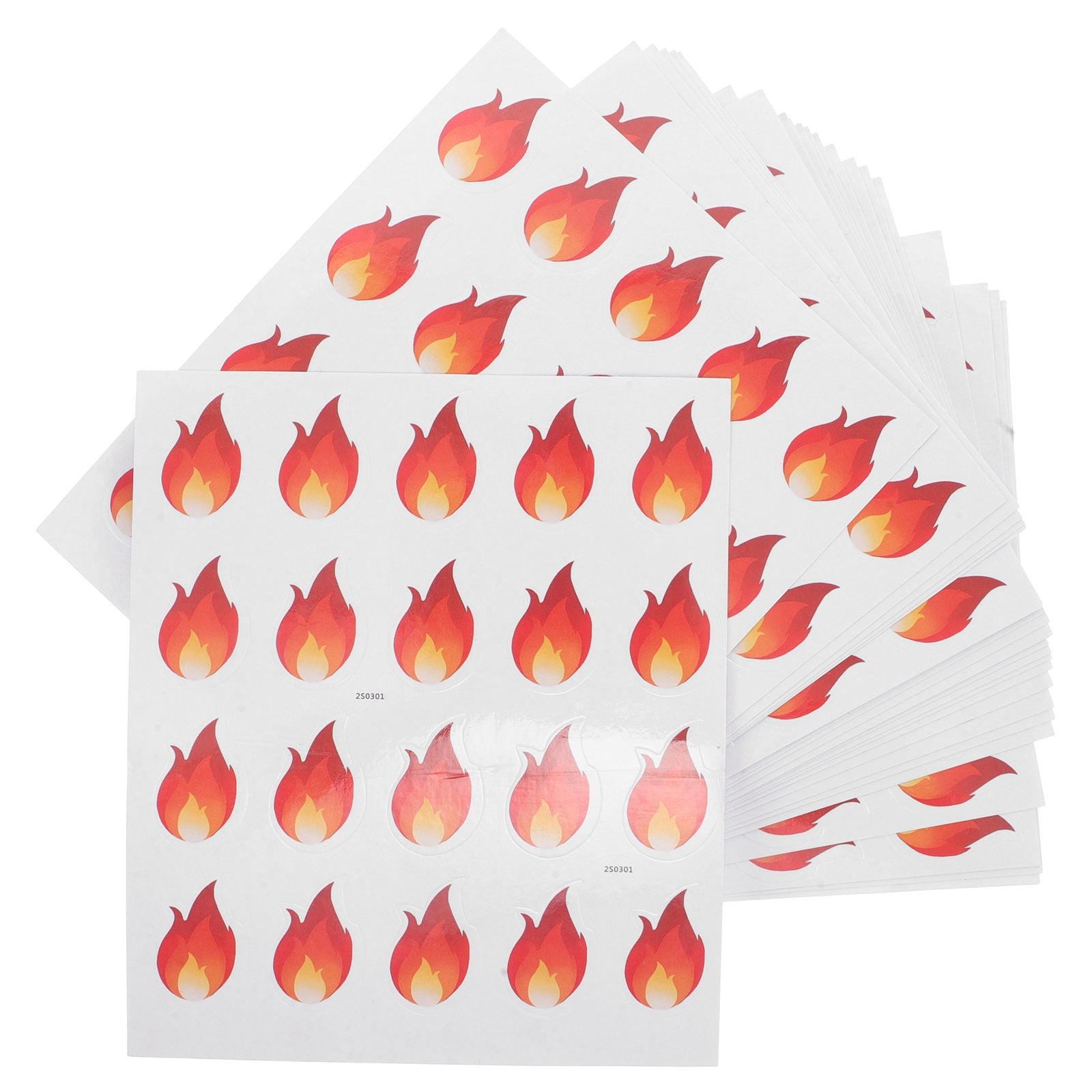 BESTYASH 500 Pcs Spicy Food Warning Stickers Flame Stickers Decals ...
