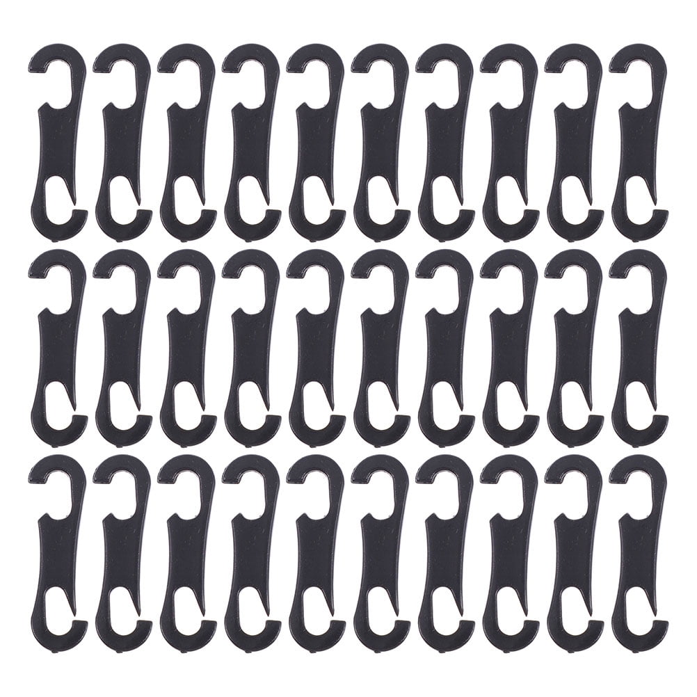 BESTYASH 500Pcs Car Purse Hangers for Car Black Plastic Hooks for Seat ...