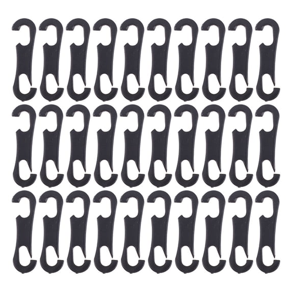 BESTYASH 500Pcs Car Purse Hangers for Car Black Plastic Hooks for Seat ...