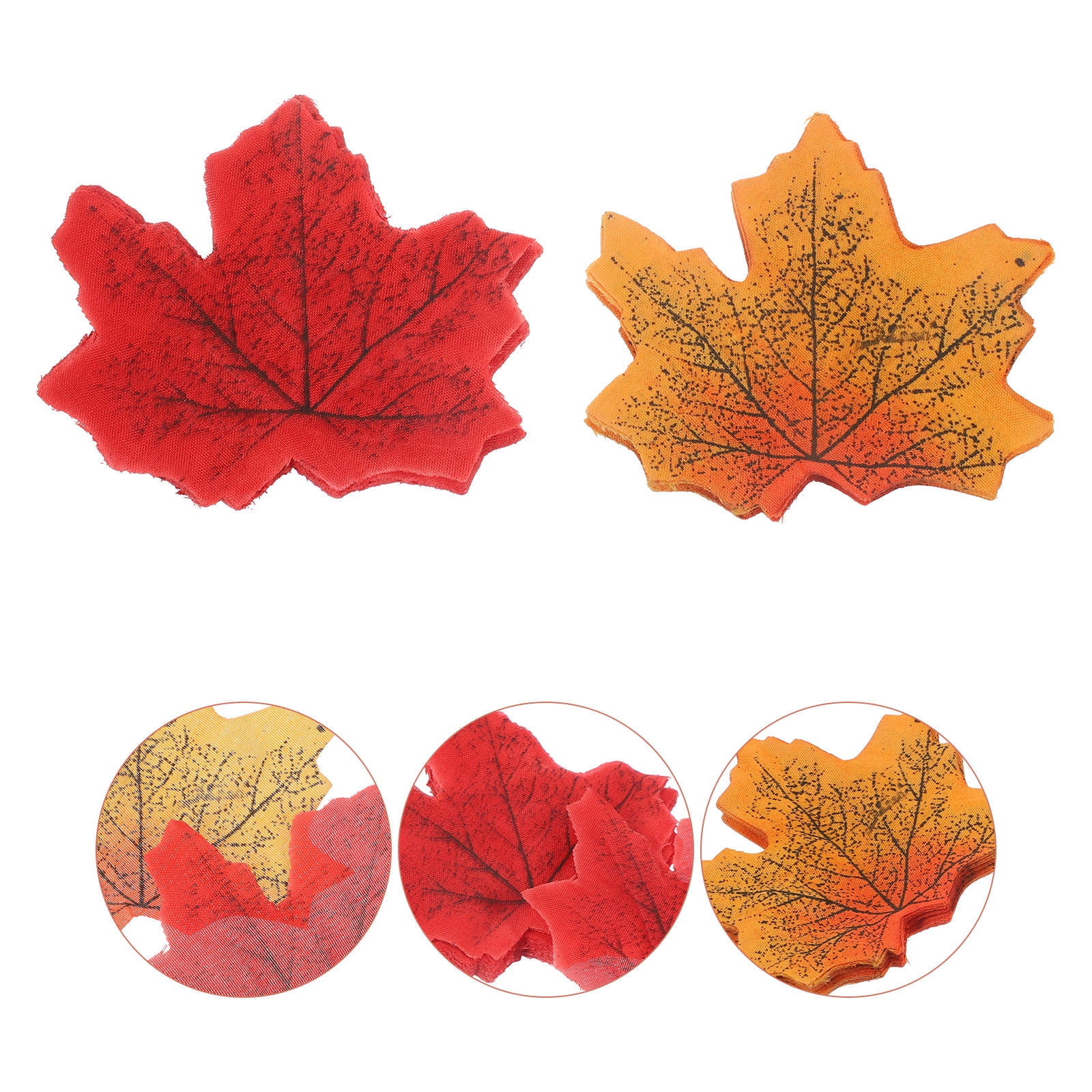 BESTYASH 500Pcs Simulation Maple Leaves for Thanksgiving Table Scatter ...