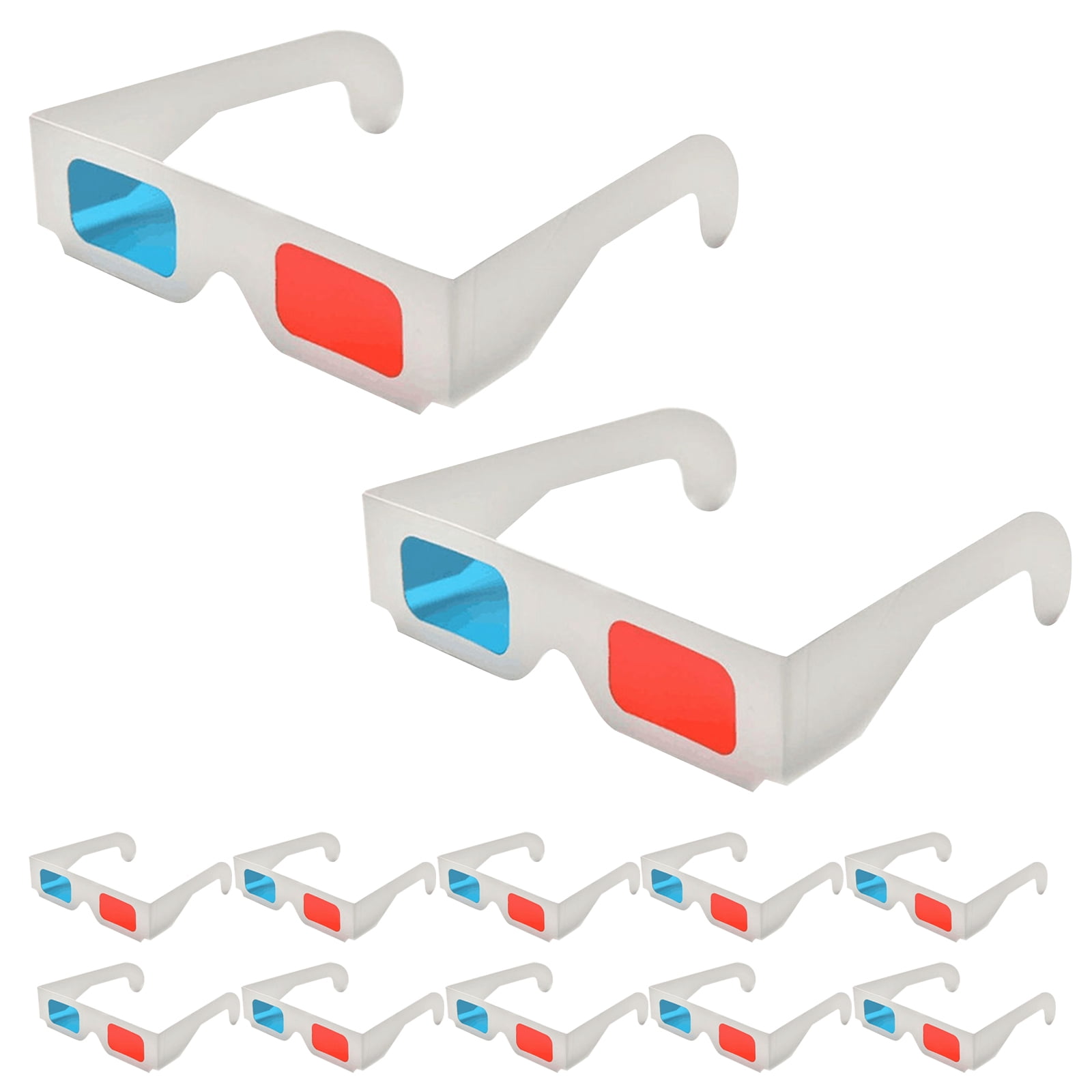 BESTYASH 50Pcs 3D Glasses Red Blue Paper Cardboard Suitable for Movies ...