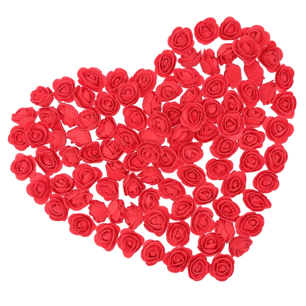 BESTYASH Red Foam Rose , 50 Pieces Realistic Artificial Flowers for ...