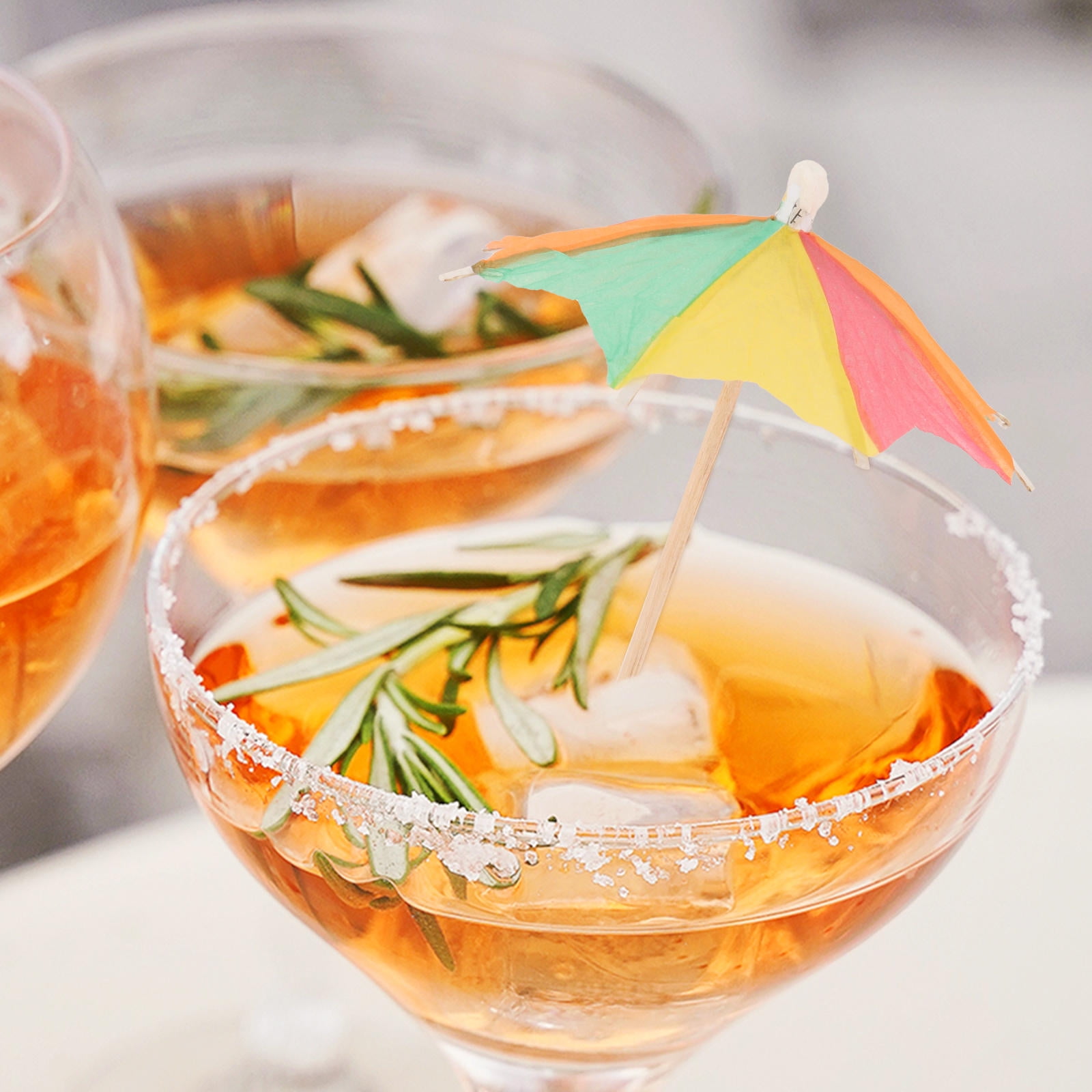 BESTYASH 50Pcs Bamboo Cocktail Umbrellas Paper Drink Picks for Holiday ...