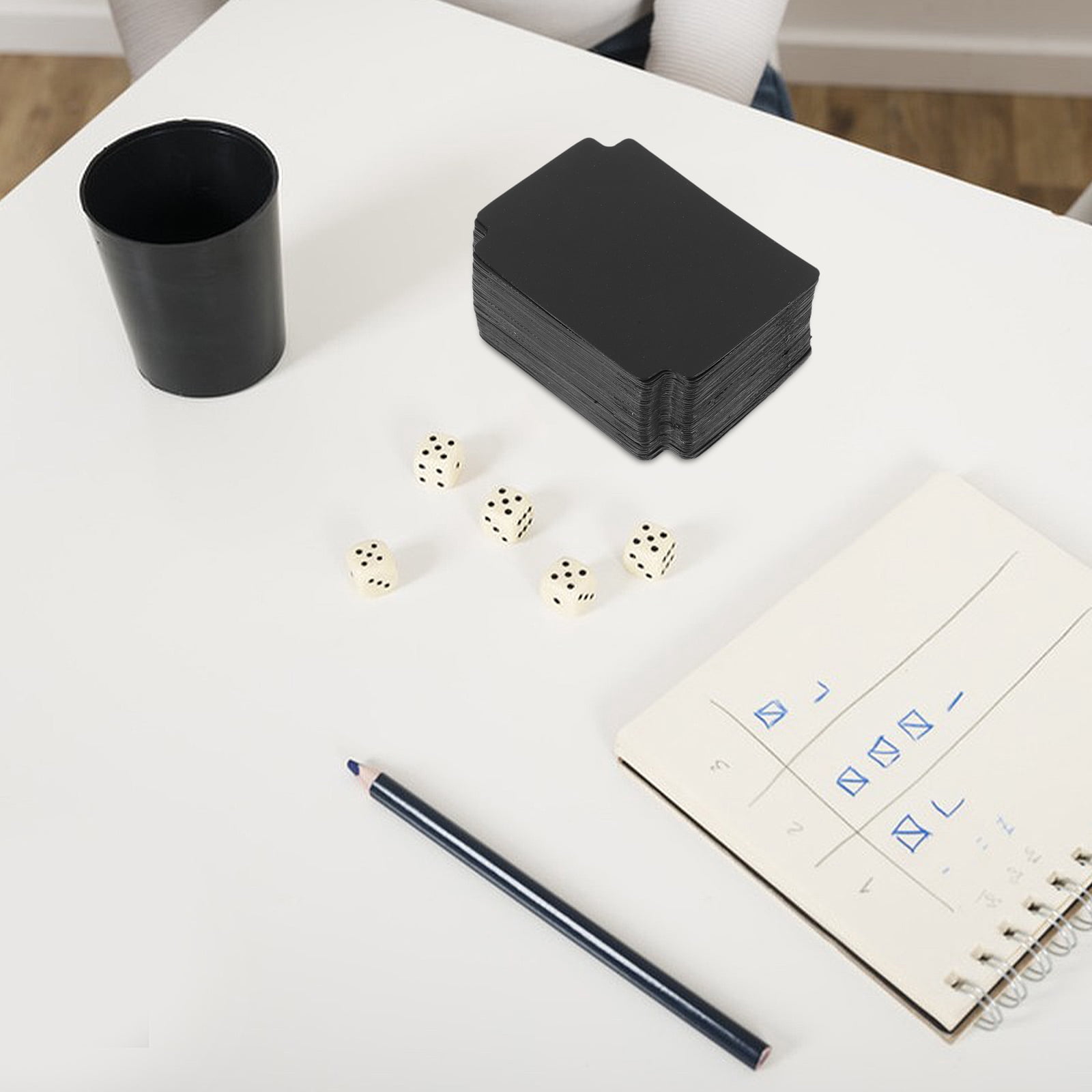 BESTYASH 50Pcs Card Dividers with Tabs Black PP for Organizing and ...