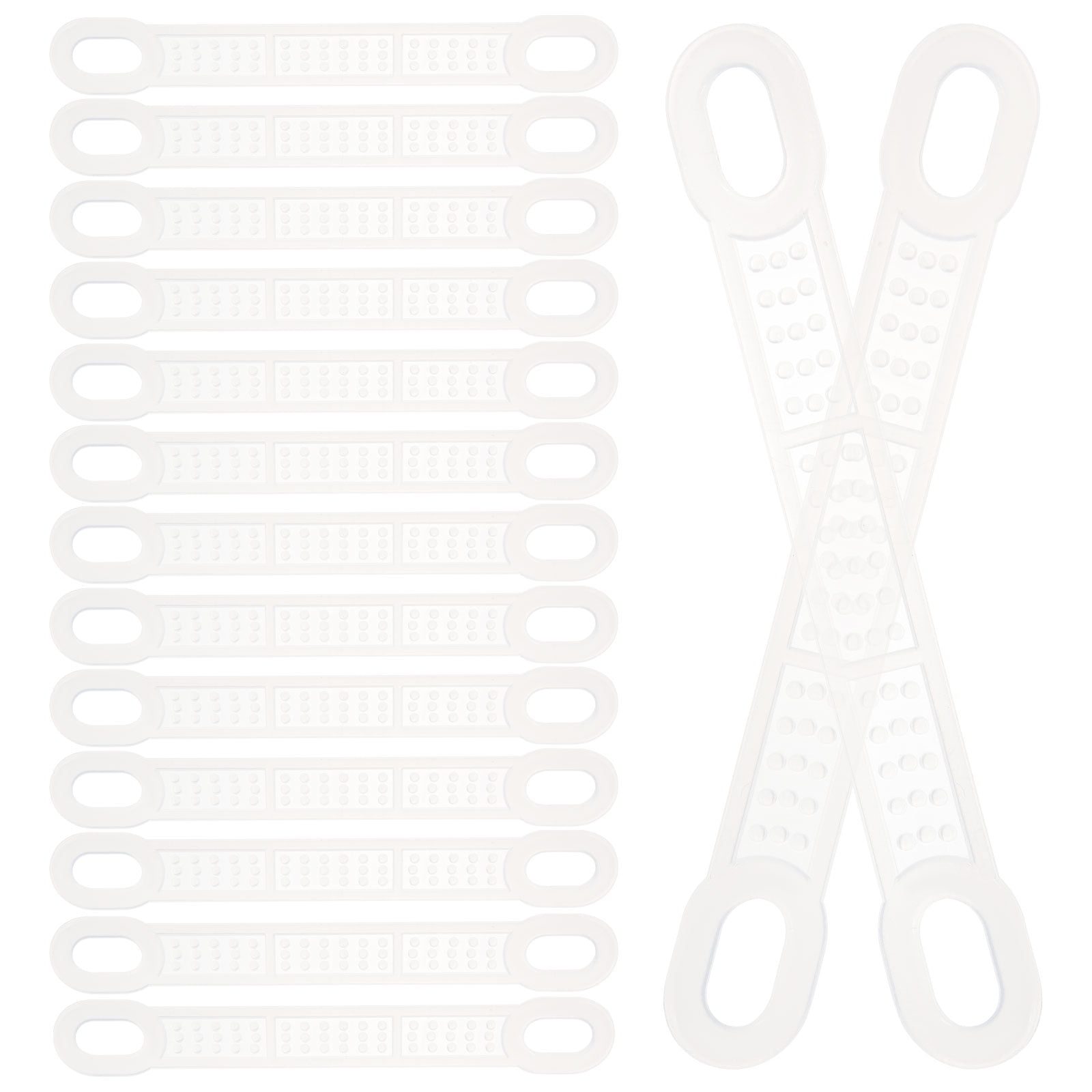 BESTYASH 50Pcs Clear Silicone Hanger Grips for Clothes Prevent Slipping ...