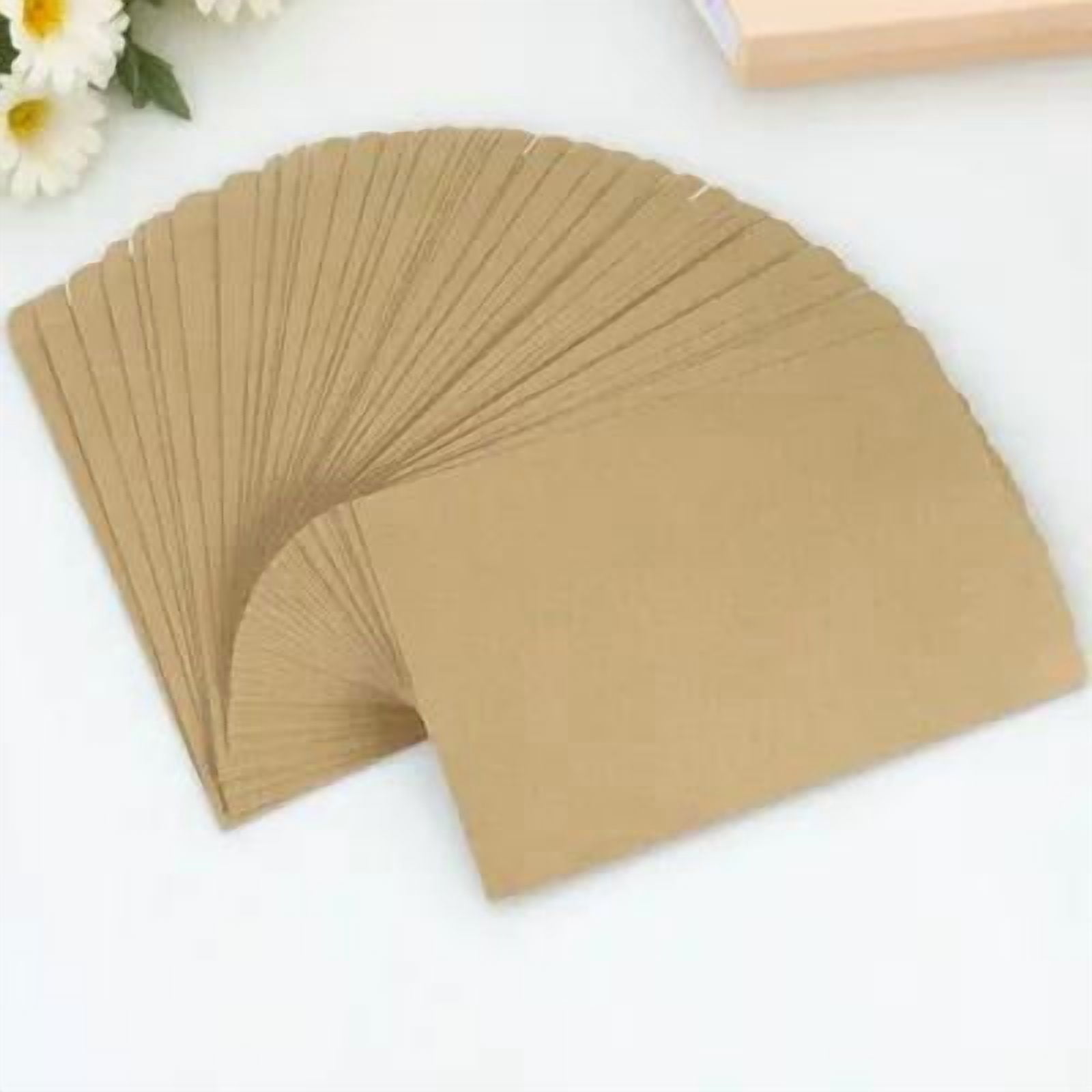 BESTYASH 50Pcs Kraft Paper Envelopes Invitation Envelope Bag Khaki ...