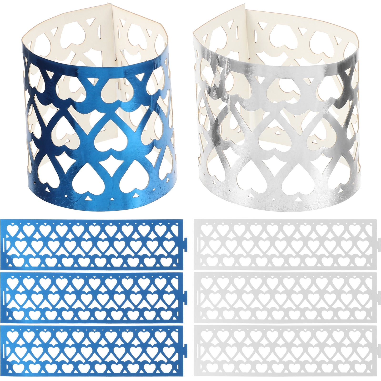 BESTYASH 50Pcs Napkin Rings Set Paper Buckles for Table Tidiness Home ...