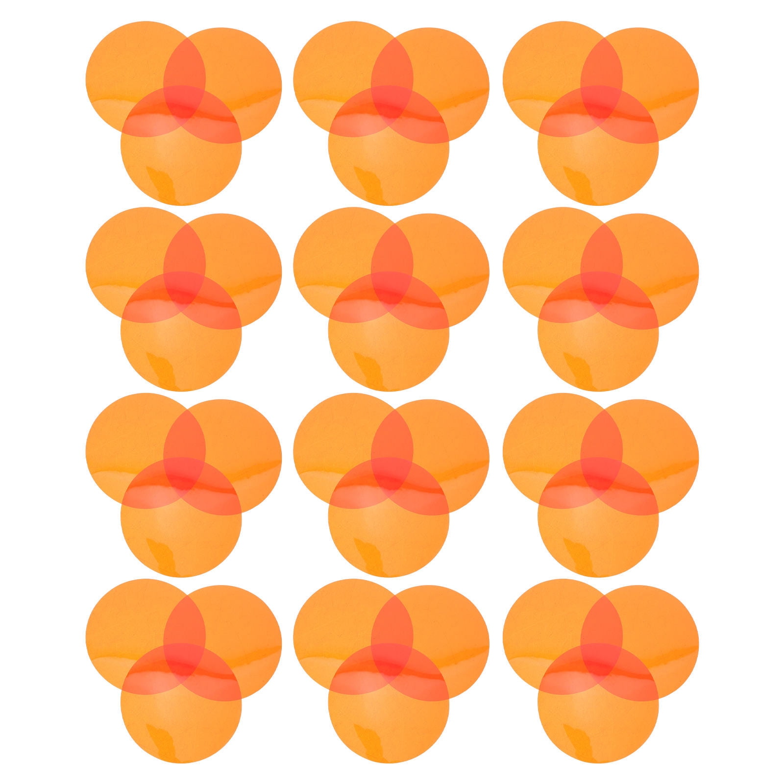 BESTYASH 50Pcs Orange Color Correction Light Gel Filters for LED Lamps ...