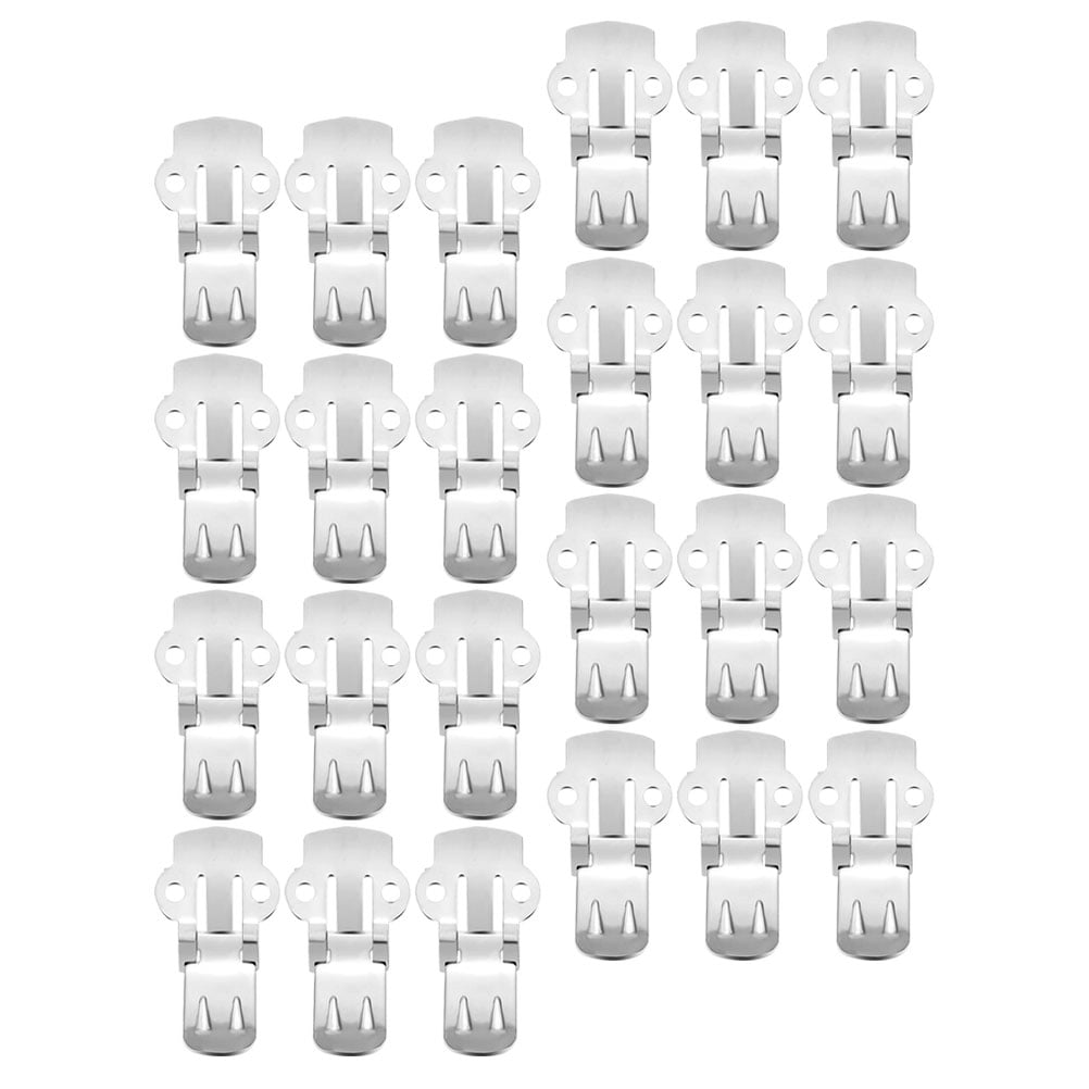 BESTYASH 50Pcs Portable Stainless Steel Flat Shoe Clips for DIY Craft ...