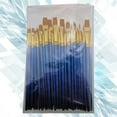 BESTYASH 50Pcs Professional Paintbrush Set Blue Elastic Durable Flat ...