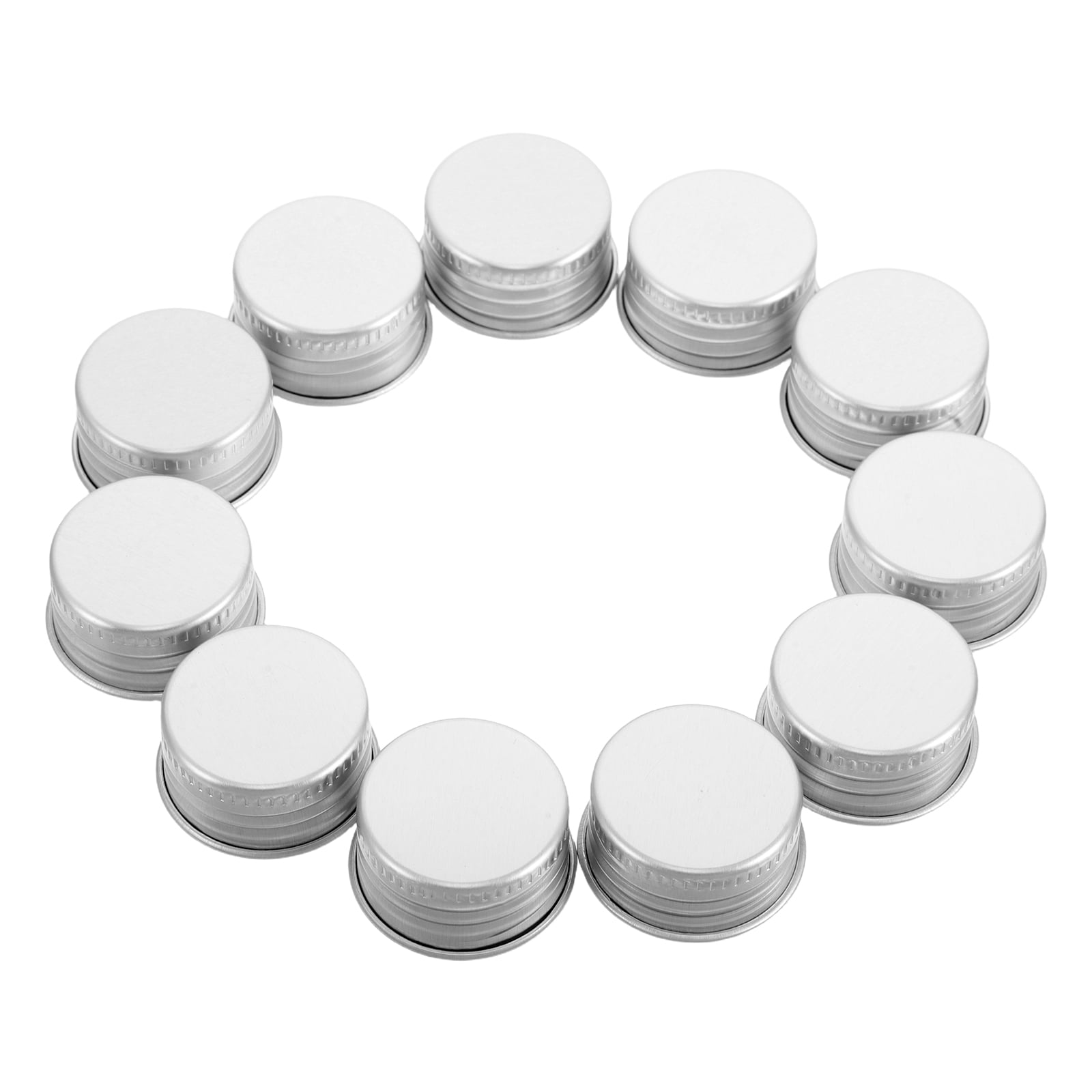 BESTYASH 50Pcs Silver Leakproof Aluminum Bottle Caps with Threaded ...