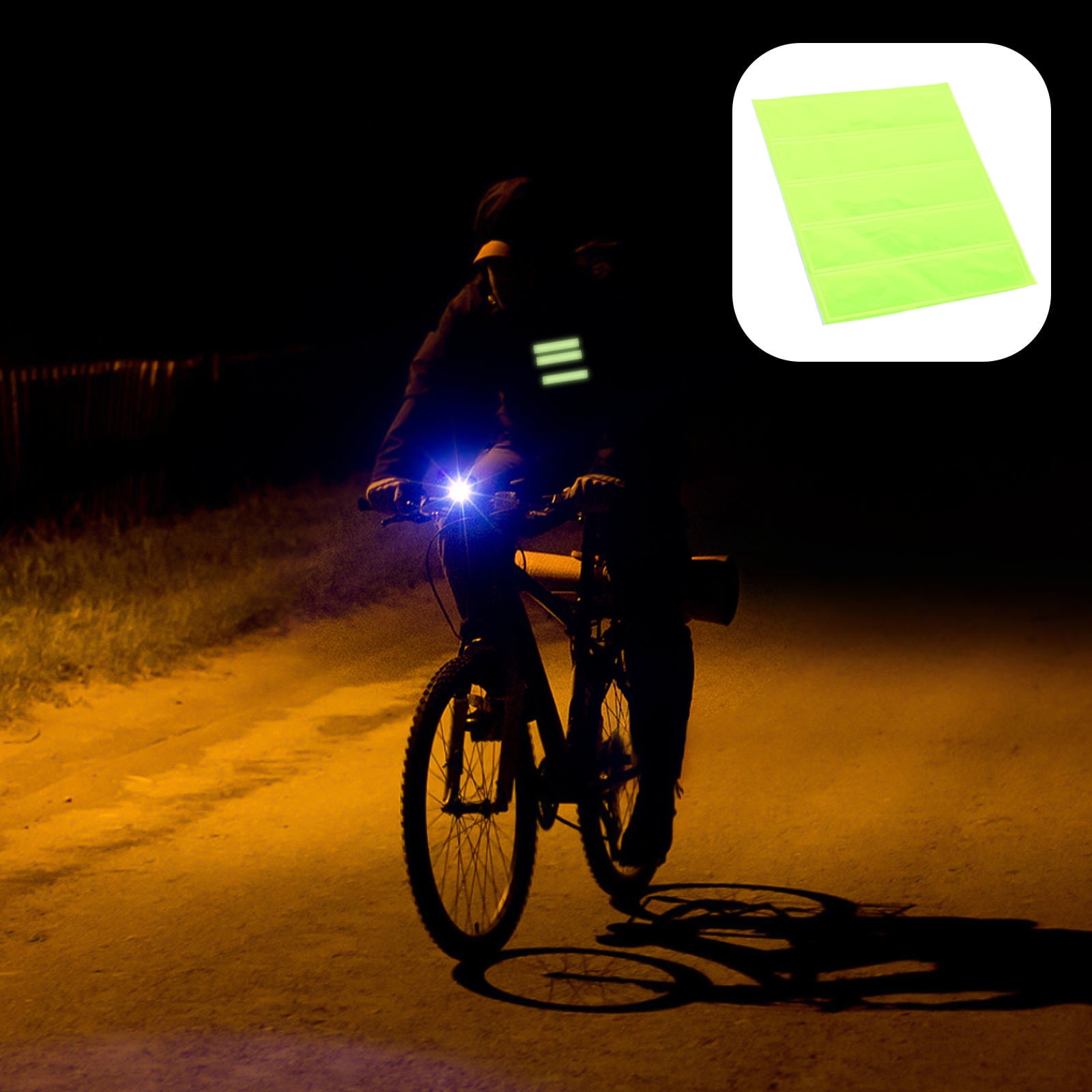 BESTYASH Light Green Reflective PVC Stickers for Decoration, Safety ...