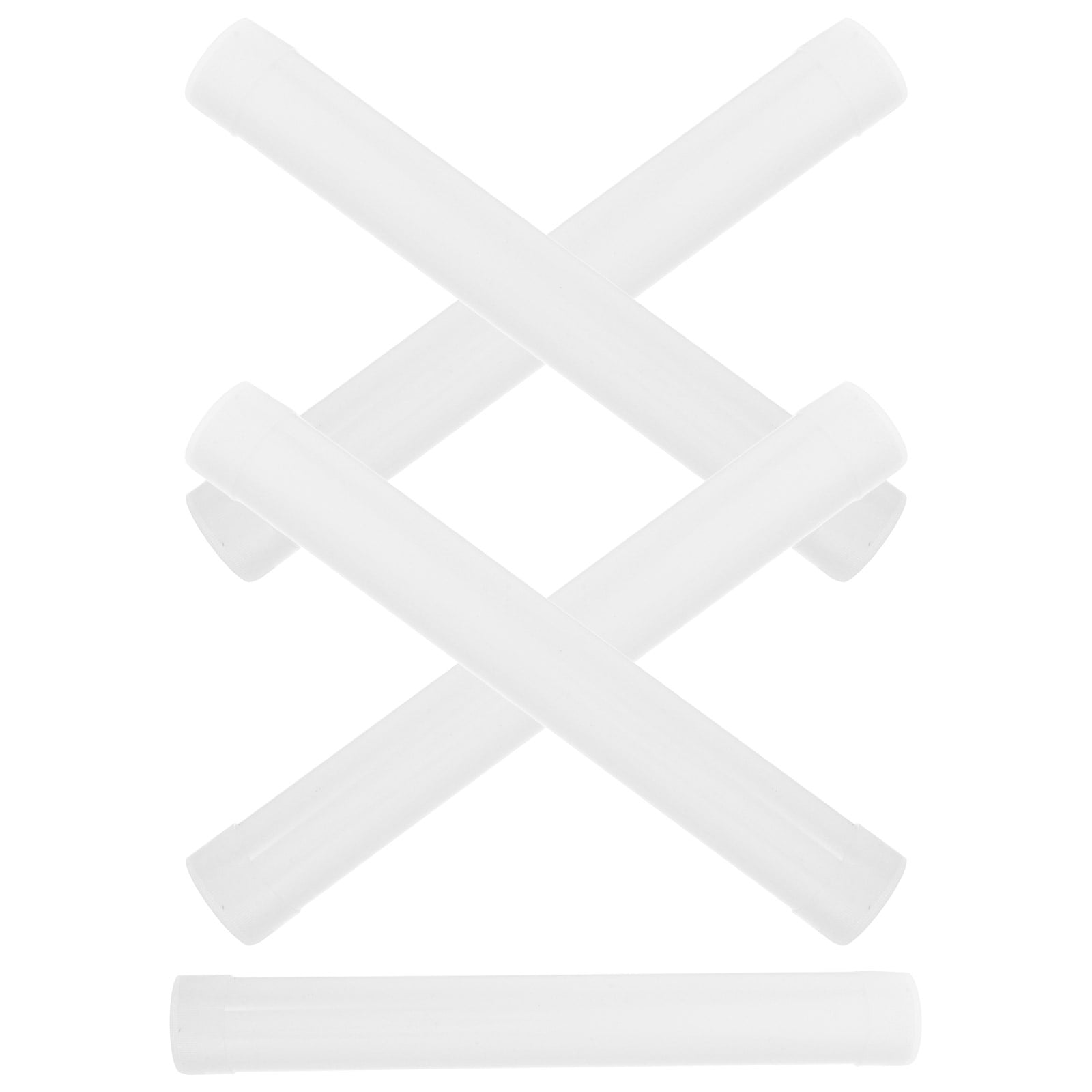 BESTYASH 5-Pack Adjustable White Poster Tubes, PVC Storage Tubes for ...