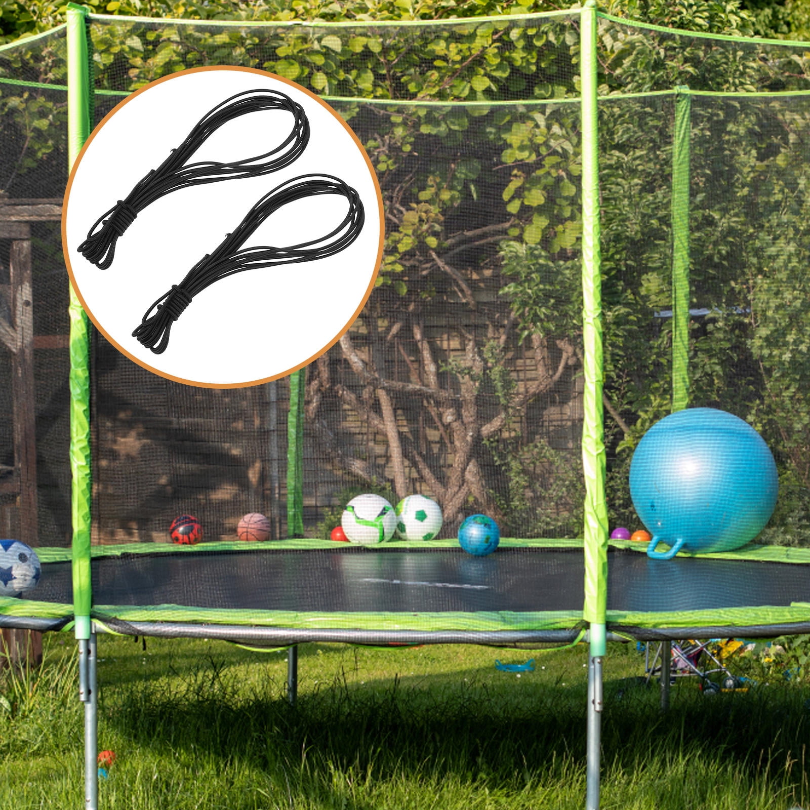 BESTYASH Trampoline Binding Rope Trampoline Net Connecting Rope Black ...