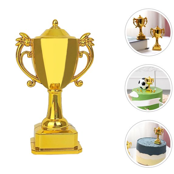 BESTYASH 5Pcs Compact Golden Plastic Trophy Decorations for Game Awards ...