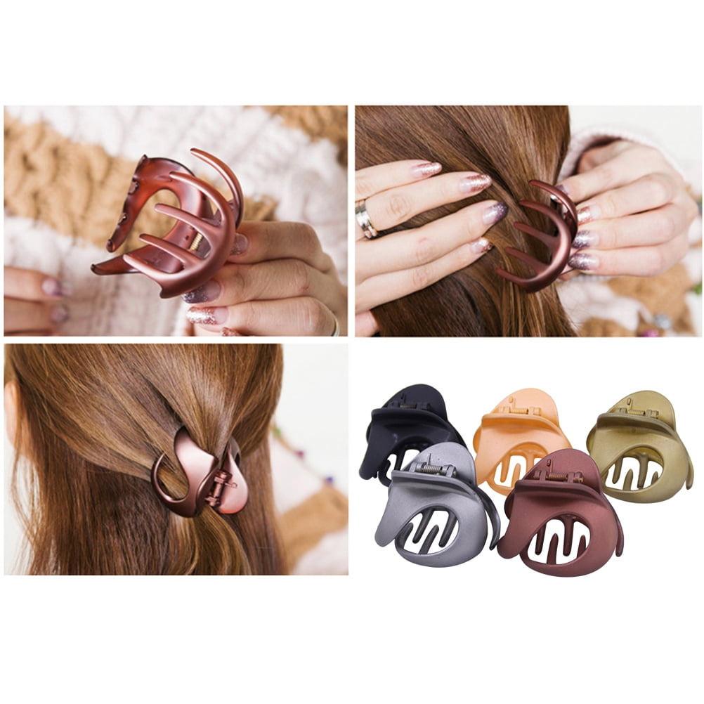 BESTYASH 5Pcs Hair Clamps Acrylic Material Assorted Color Clips Secure ...