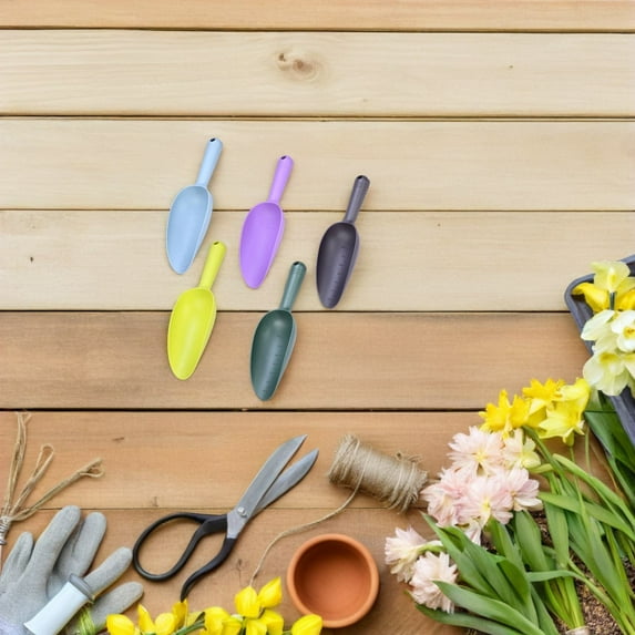 BESTYASH 5Pcs Lightweight Garden Soil Shovel Set with Easy Grip Handles ...