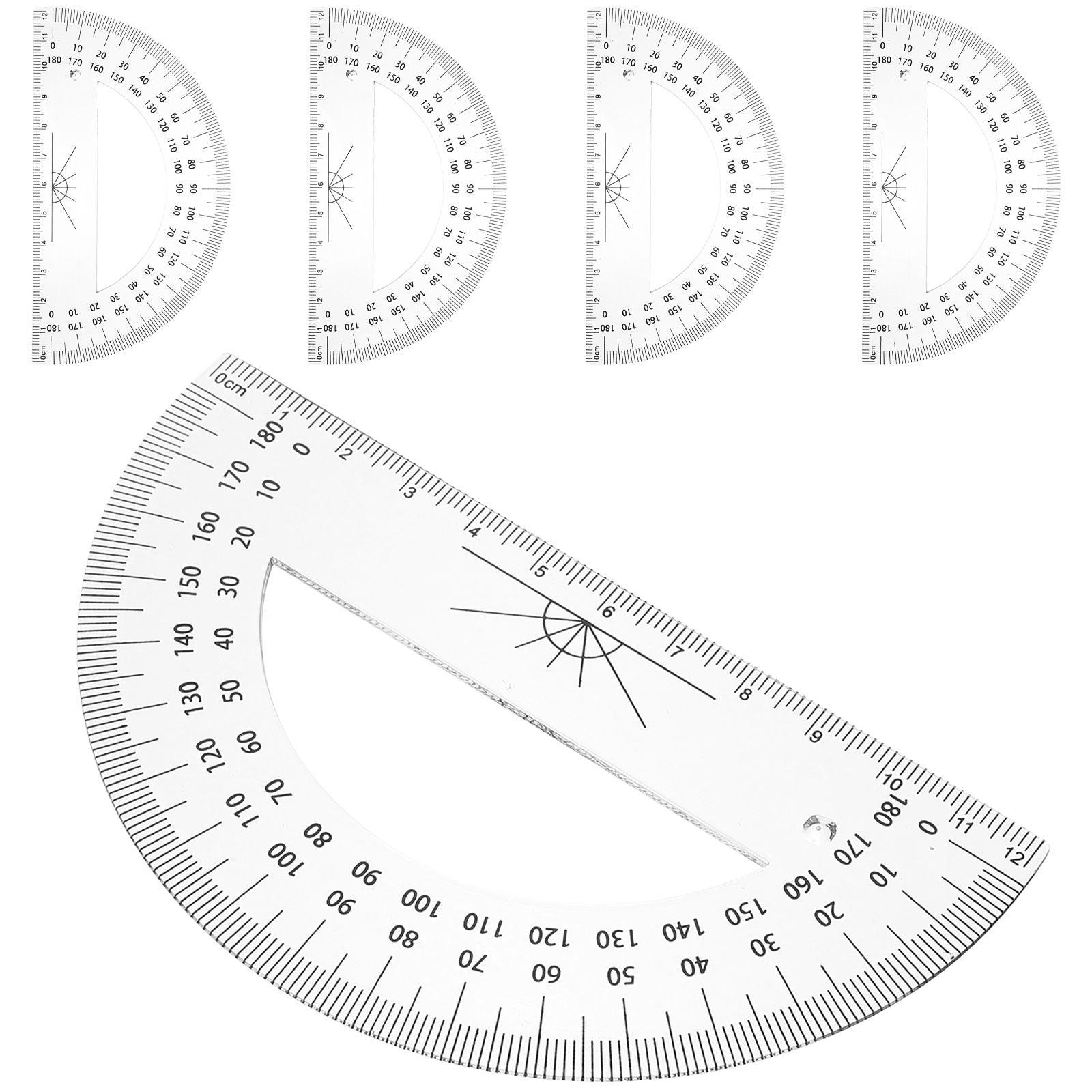 BESTYASH 5Pcs Math Protractors Plastic Multi Color Protractor for ...
