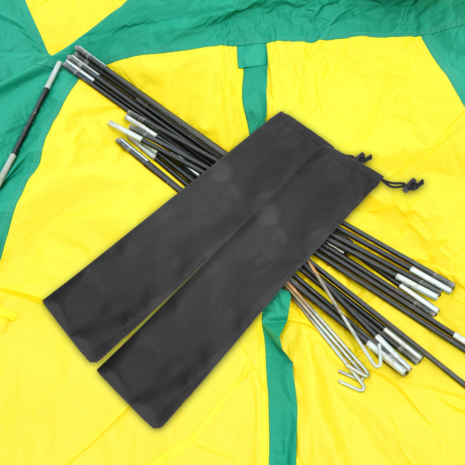 BESTYASH 5Pcs Portable Tent Pole Bag Black Cloth Material Large ...