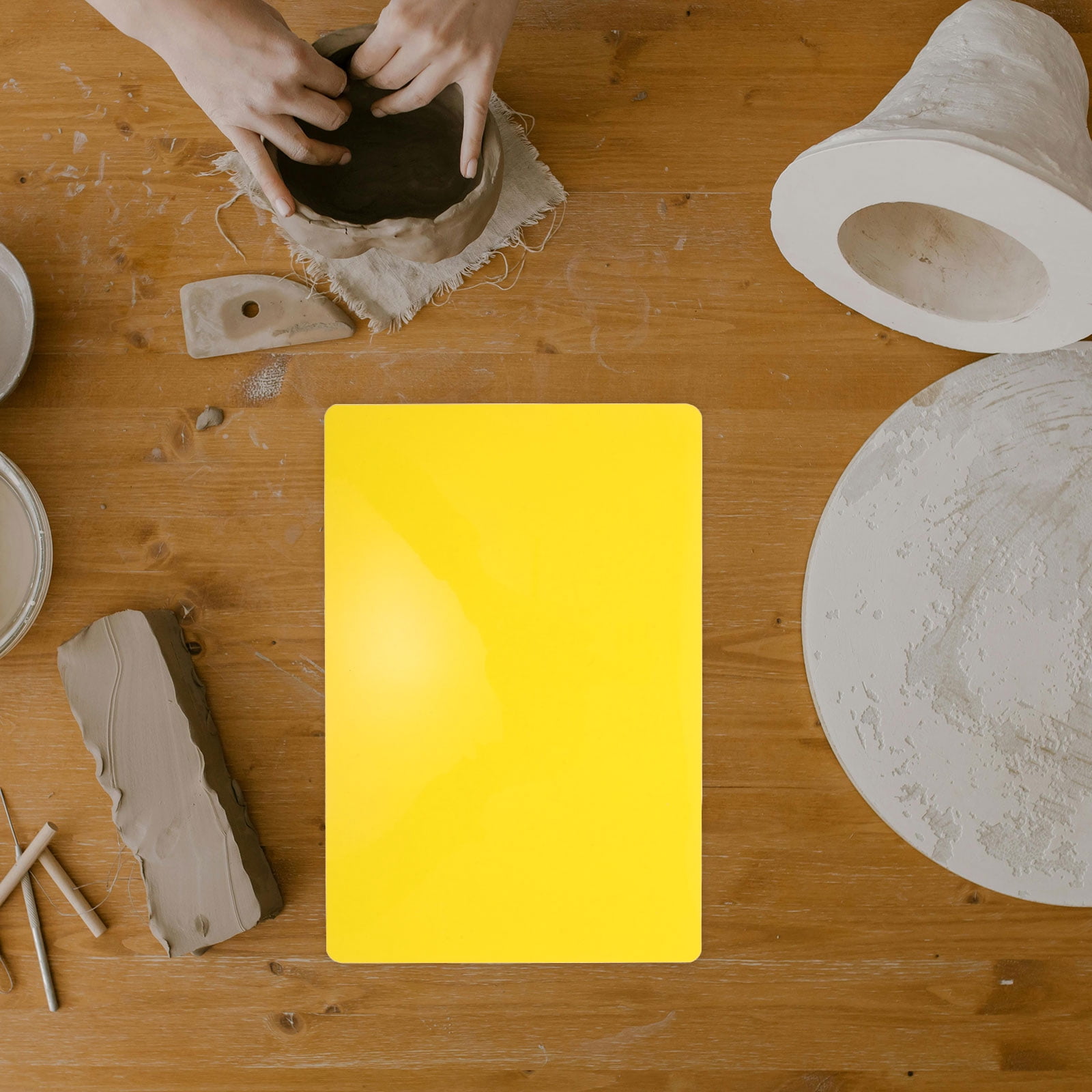 BESTYASH 5-Pack Yellow Printmaking Ink Distribution Pads for Artists ...