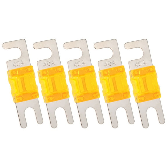 BESTYASH 5Pcs RV Fuse for Car Audio Systems Plastic Yellow - Walmart.com