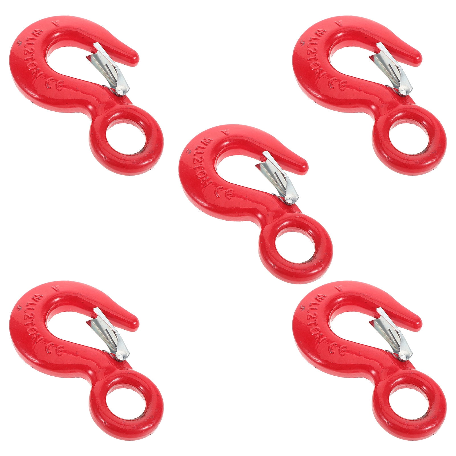 BESTYASH 5Pcs Strong Red Swivel Hooks Heavy Duty for Car Lifting and ...