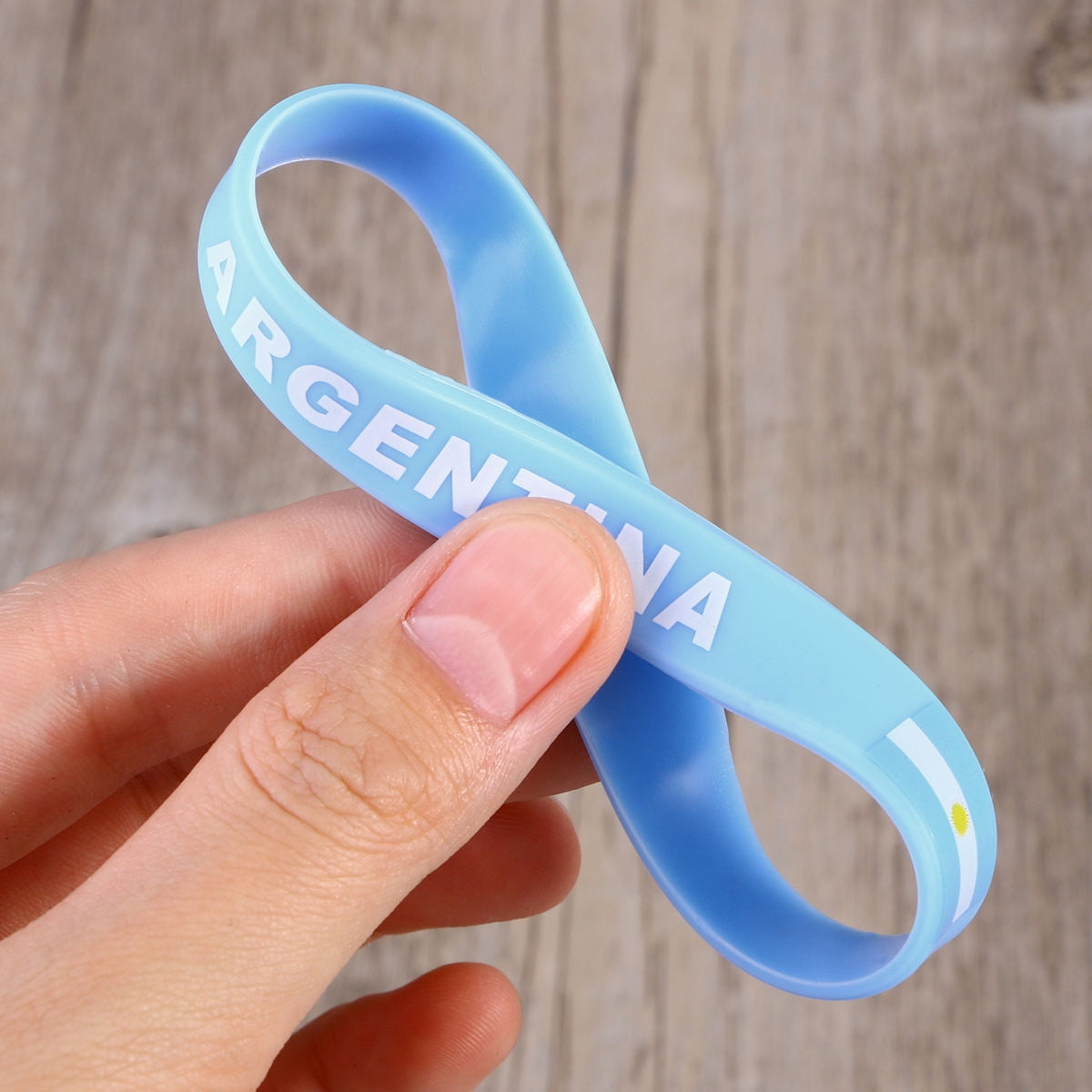 BESTYASH 5Pcs Sky Blue Silicone Country Wristbands for Decorating ...