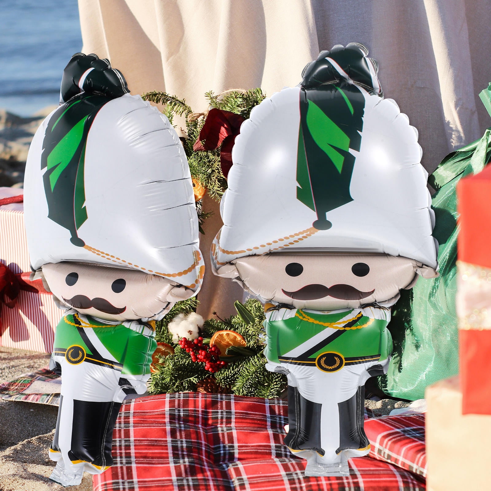 BESTYASH 5pcs Foil Balloons Nutcracker Shape Decoration Multi Aluminum ...