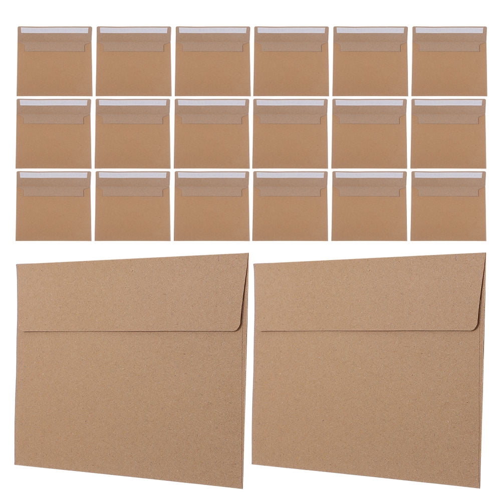 BESTYASH 60Pcs Self Seal Brown Kraft Paper Envelopes for Wedding ...